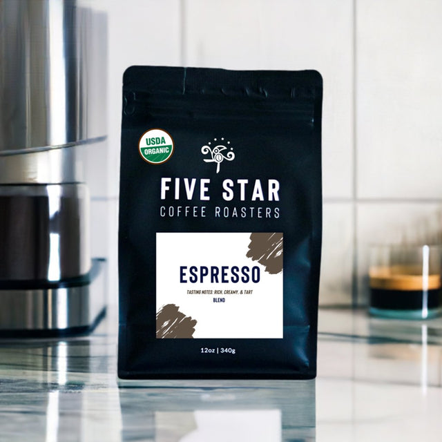 Organic Espresso Blend - Five Star Coffee Roasters - Holly Springs ...
